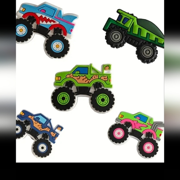 Other | Nwot 5 Monster Trucks Jibbitz For Crocs | Poshmark